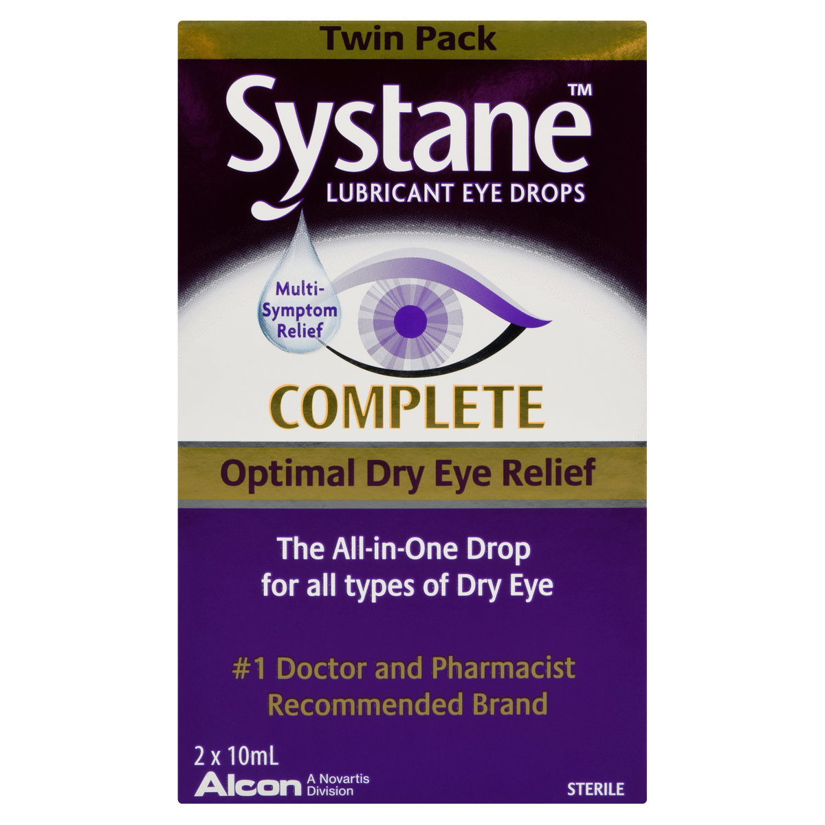 Systane Complete Lubricant Eye Drops Twin Pack 2 x 10 ml — GreenShield ...