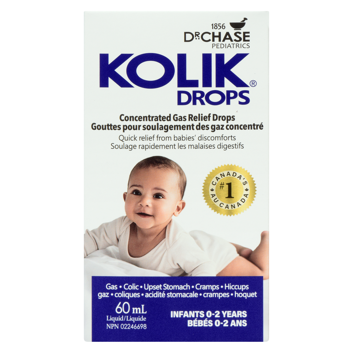 Dr. Chase Kolik Drops Concentrated Gas Relief Drops Infants 0-2 years ...