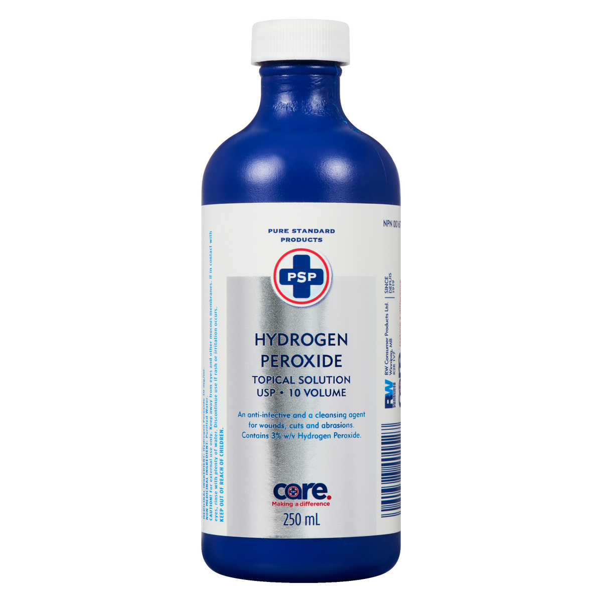 PSP Hydrogen Peroxide Topical Solution USP 10 Volume 250 ml ...