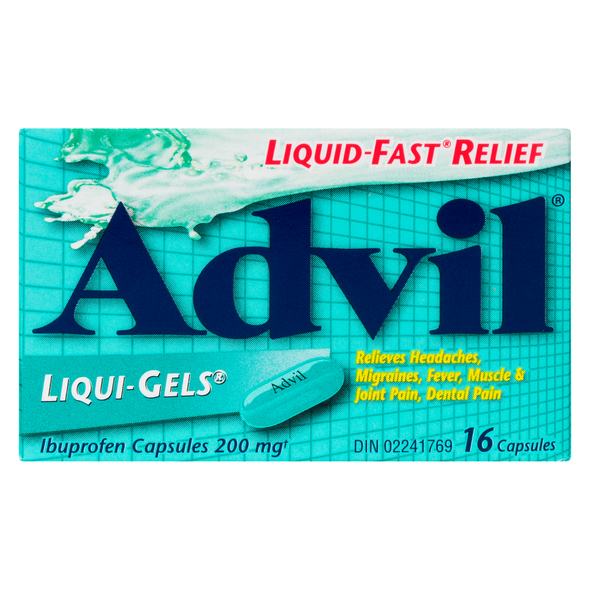 Advil Liqui-Gels Ibuprofen Capsules 200 mg 16 Capsules — GreenShield ...