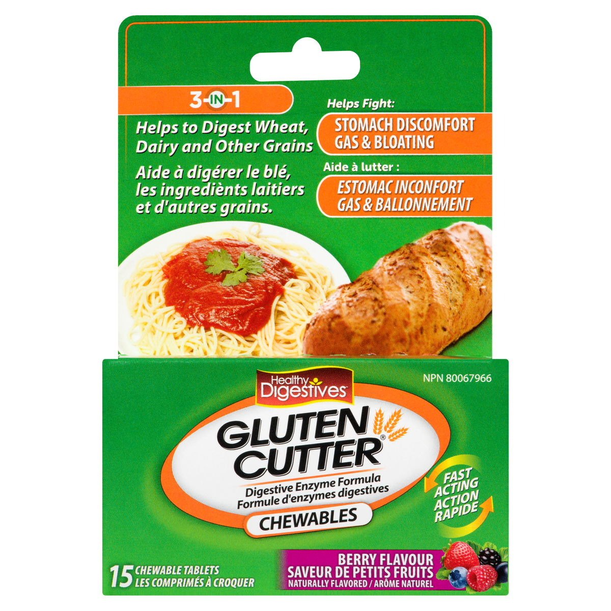 Healthy Digestives Gluten Cutter Digestive Enzyme Formula Berry Flavou ...