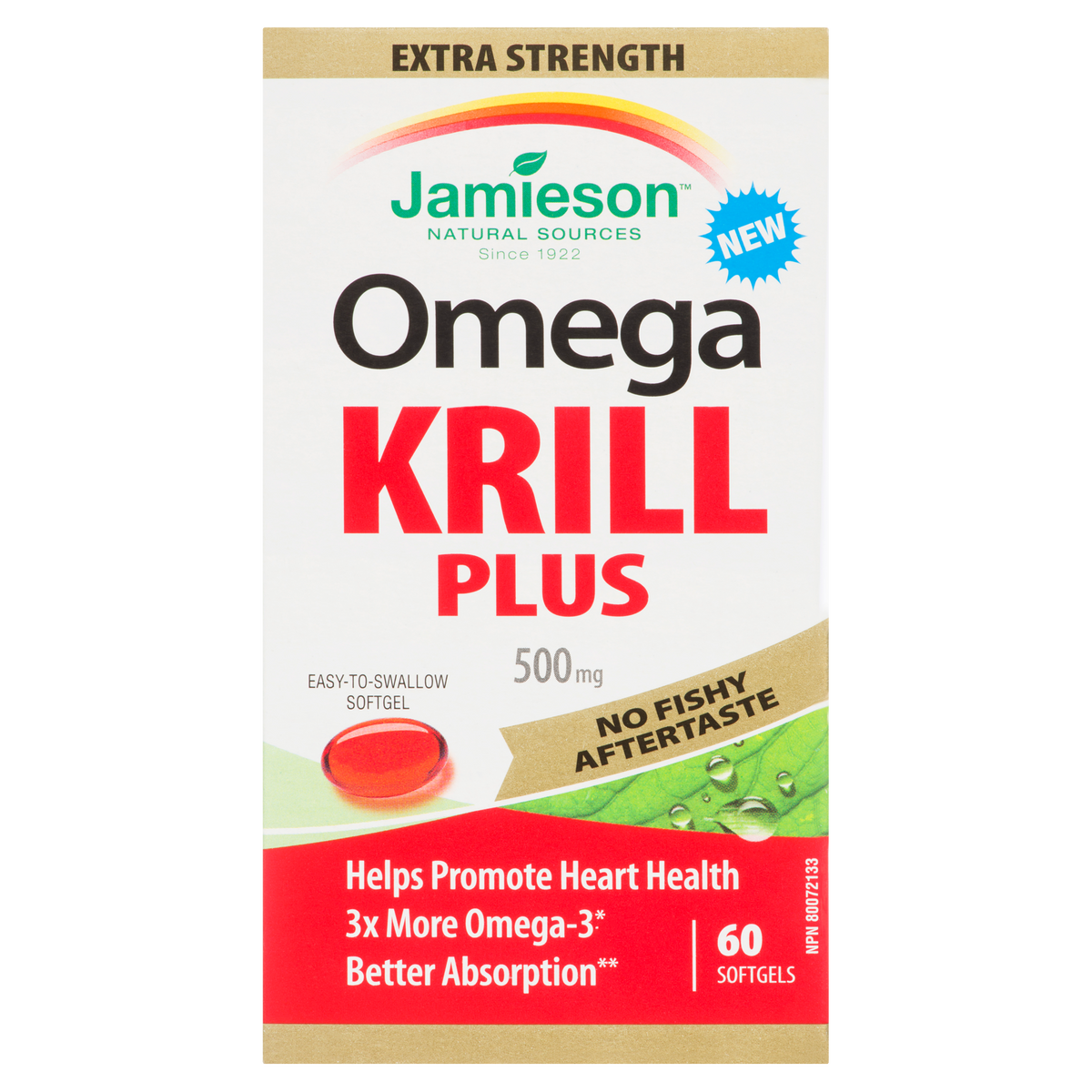 Jamieson Extra Strength Omega Krill Plus 500 mg 60 Softgels ...