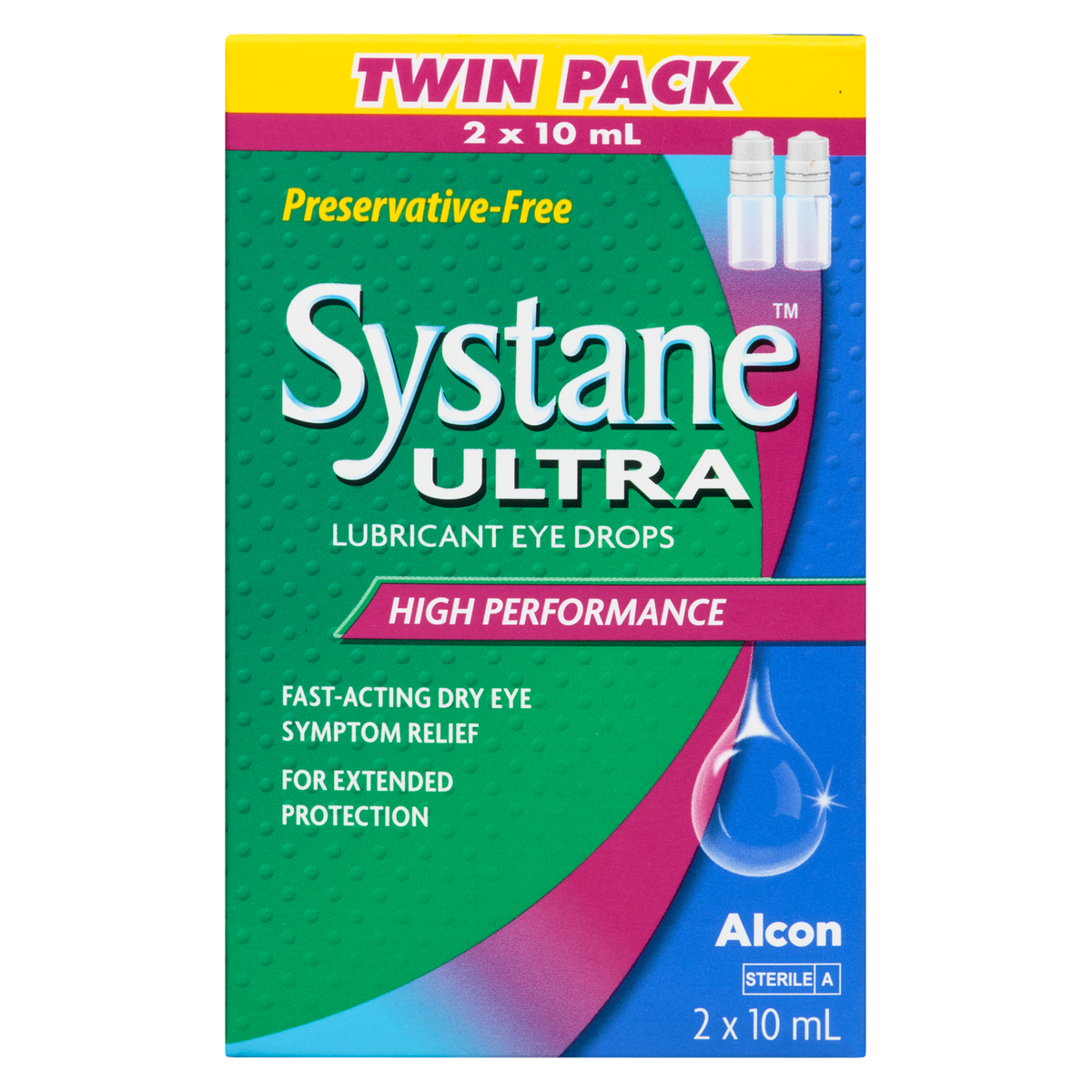 Systane Ultra Lubricant Eye Drops Twin Pack 2 x 10 ml — GreenShield ...