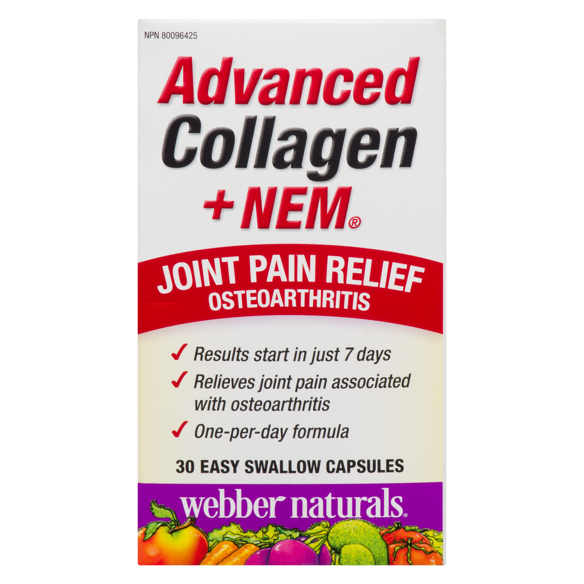 Webber Naturals Advanced Collagen + NEM 30 Easy Swallow Capsules ...