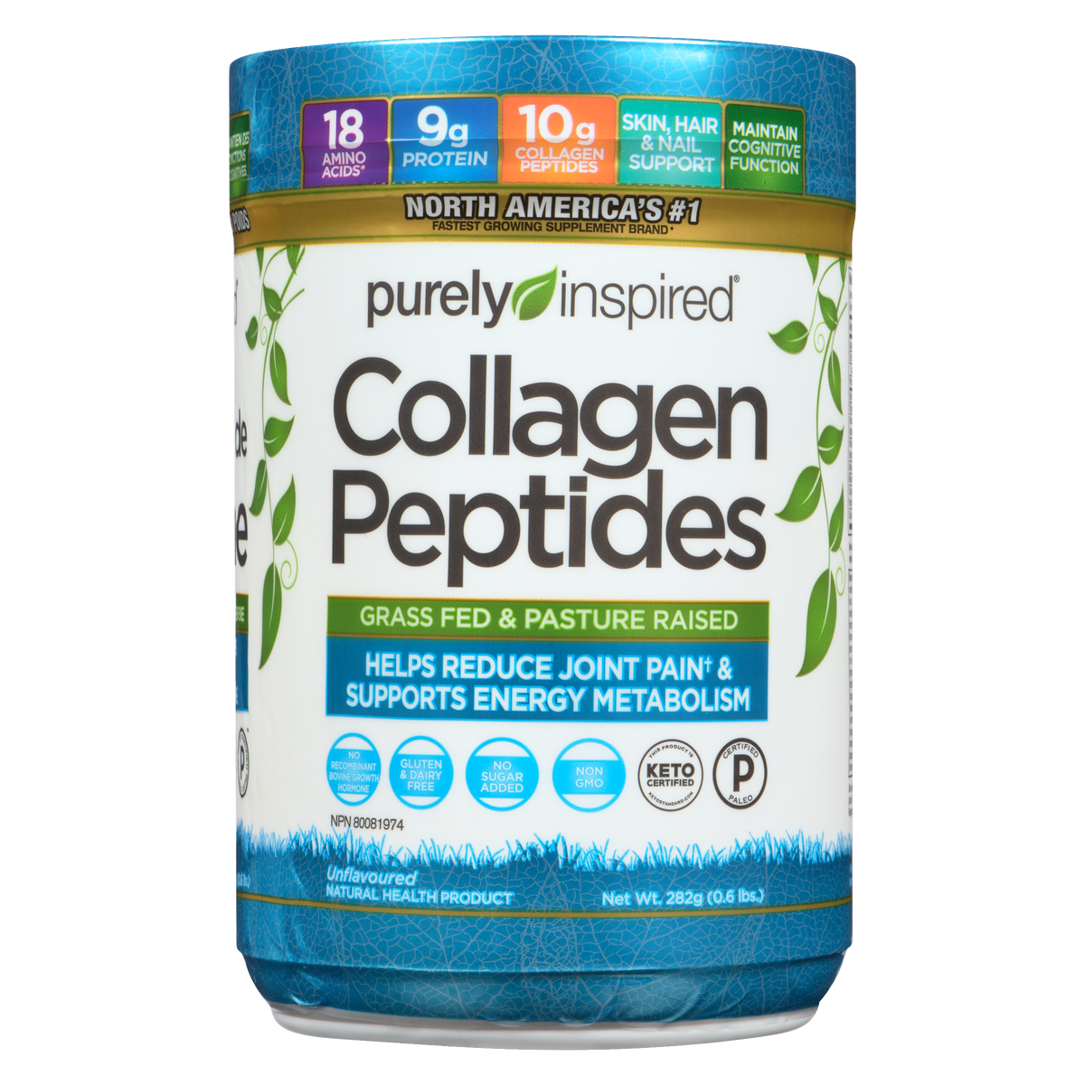 Purely Inspired Collagen Peptides Unflavoured 282 g — GreenShield ...