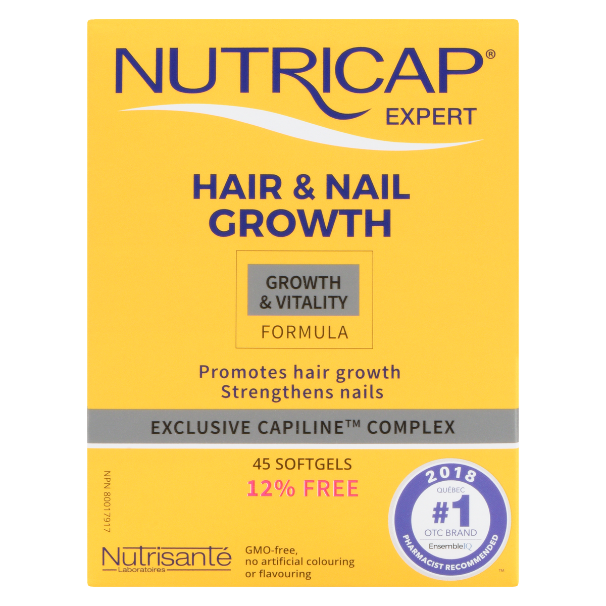Nutricap Expert Hair & Nail Growth & Vitality Formula 45 Softgels ...