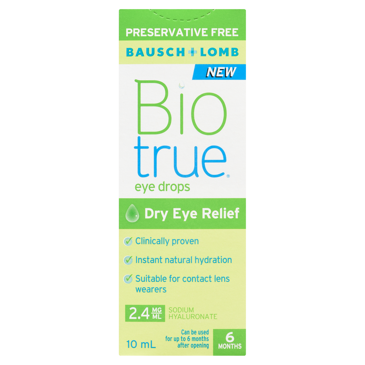 Bausch + Lomb Bio True Eye Drops 10 ml — GreenShield Pharmacy Health Store