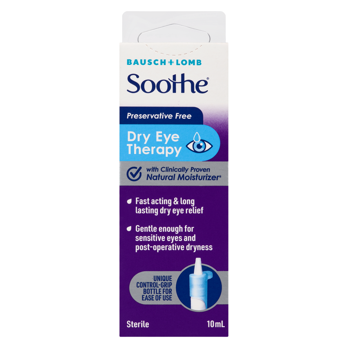 Bausch + Lomb Soothe Lubricant Eye Drops Dry Eye Therapy 10 ml ...