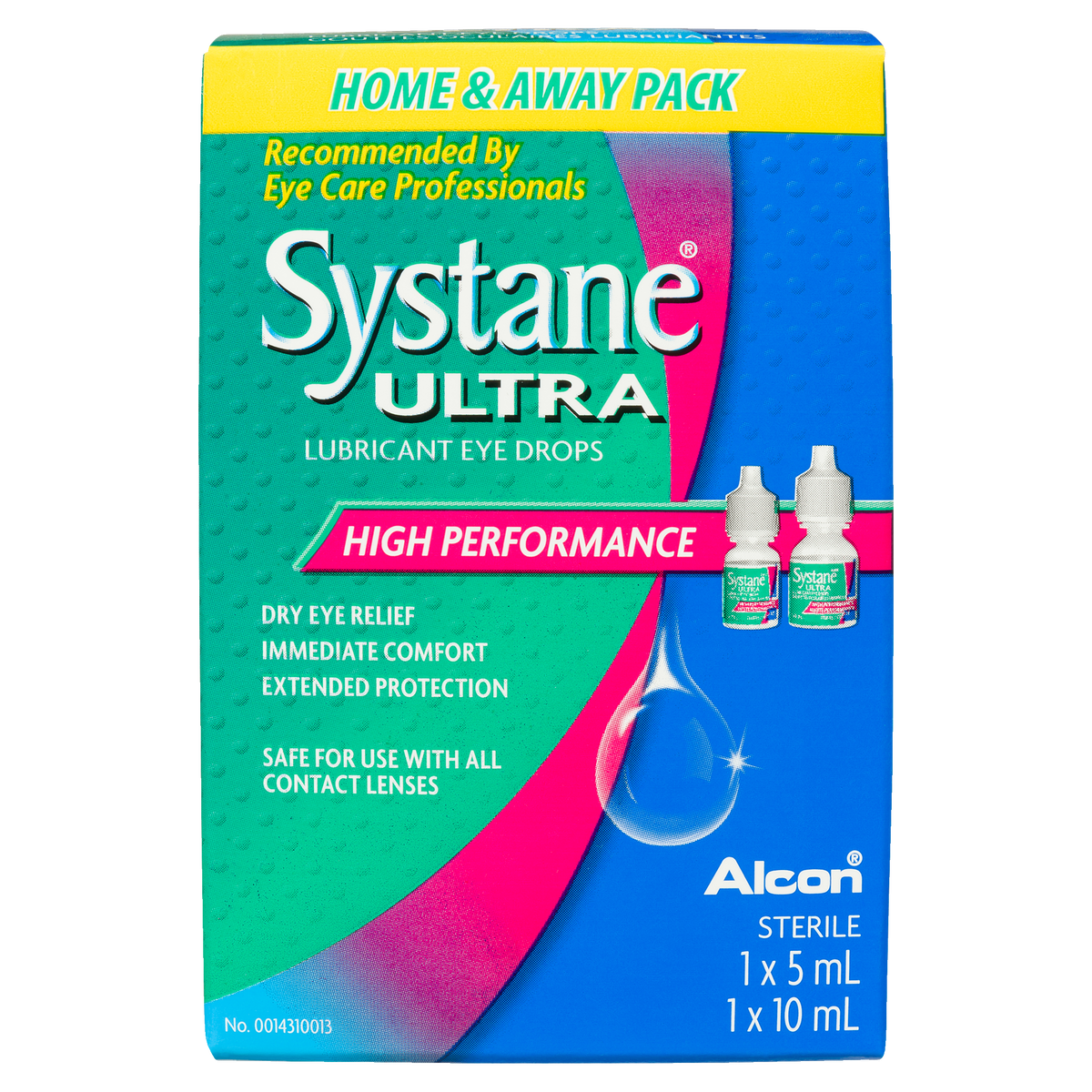 Systane Ultra Lubricant Eye Drops Sterile Home & Away Pack ...
