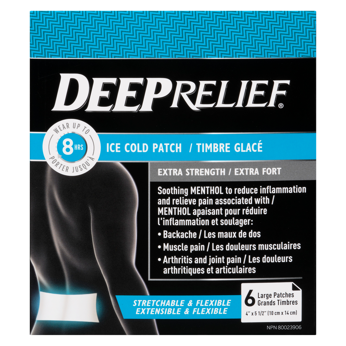 Deep Relief Ice Cold Patch Extra Strength 6 Large Patches — GreenShield ...