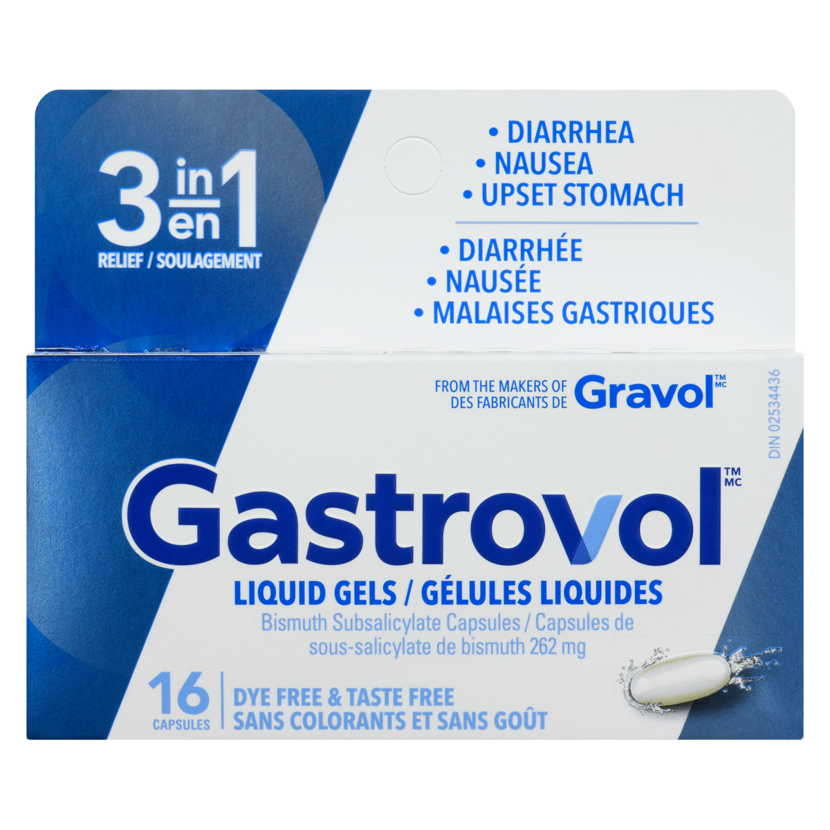 Gastrovol Liquid Gels 3 in 1 Relief 16 Capsules — GreenShield Pharmacy ...
