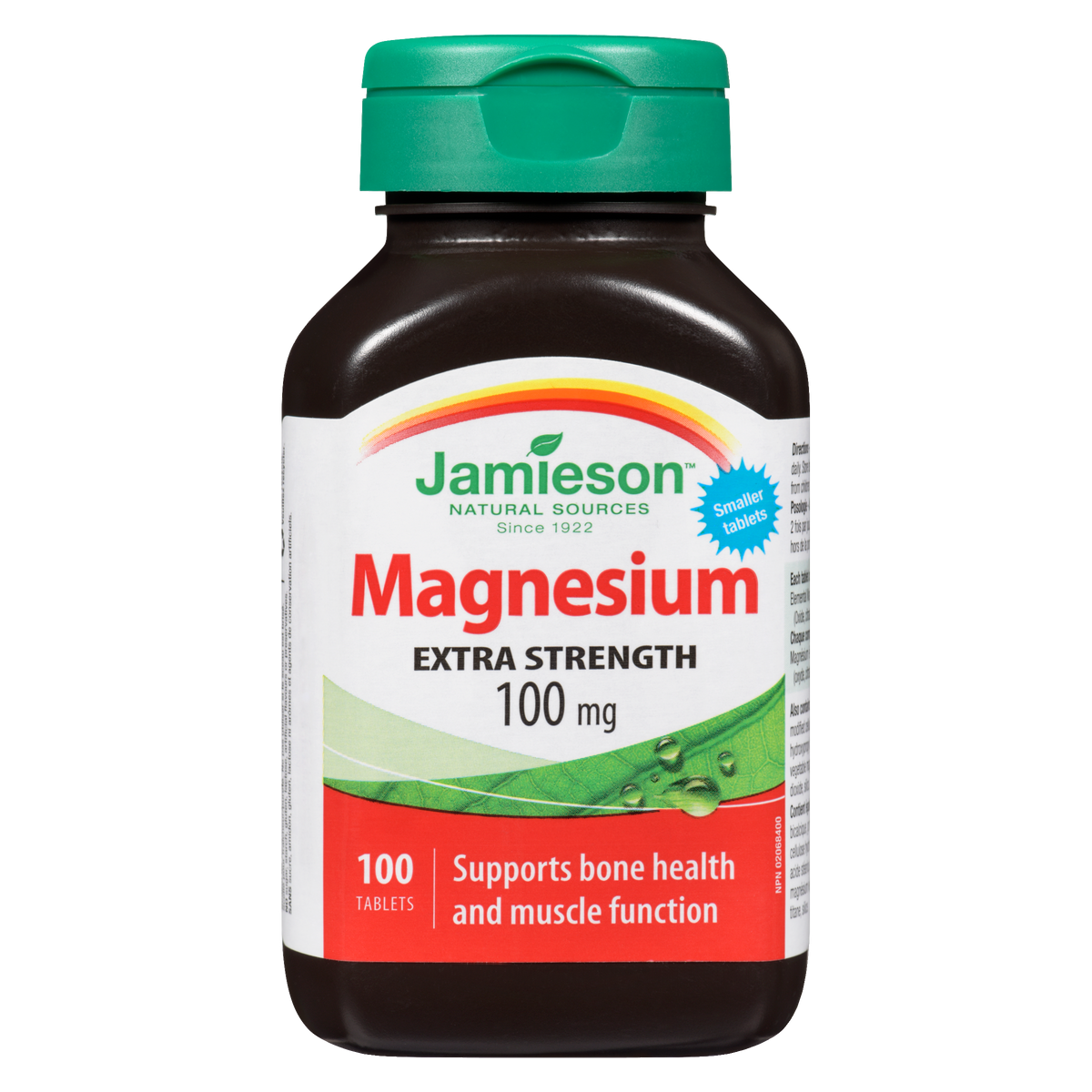 Jamieson Magnesium Extra Strength 100 mg 100 Tablets — GreenShield ...