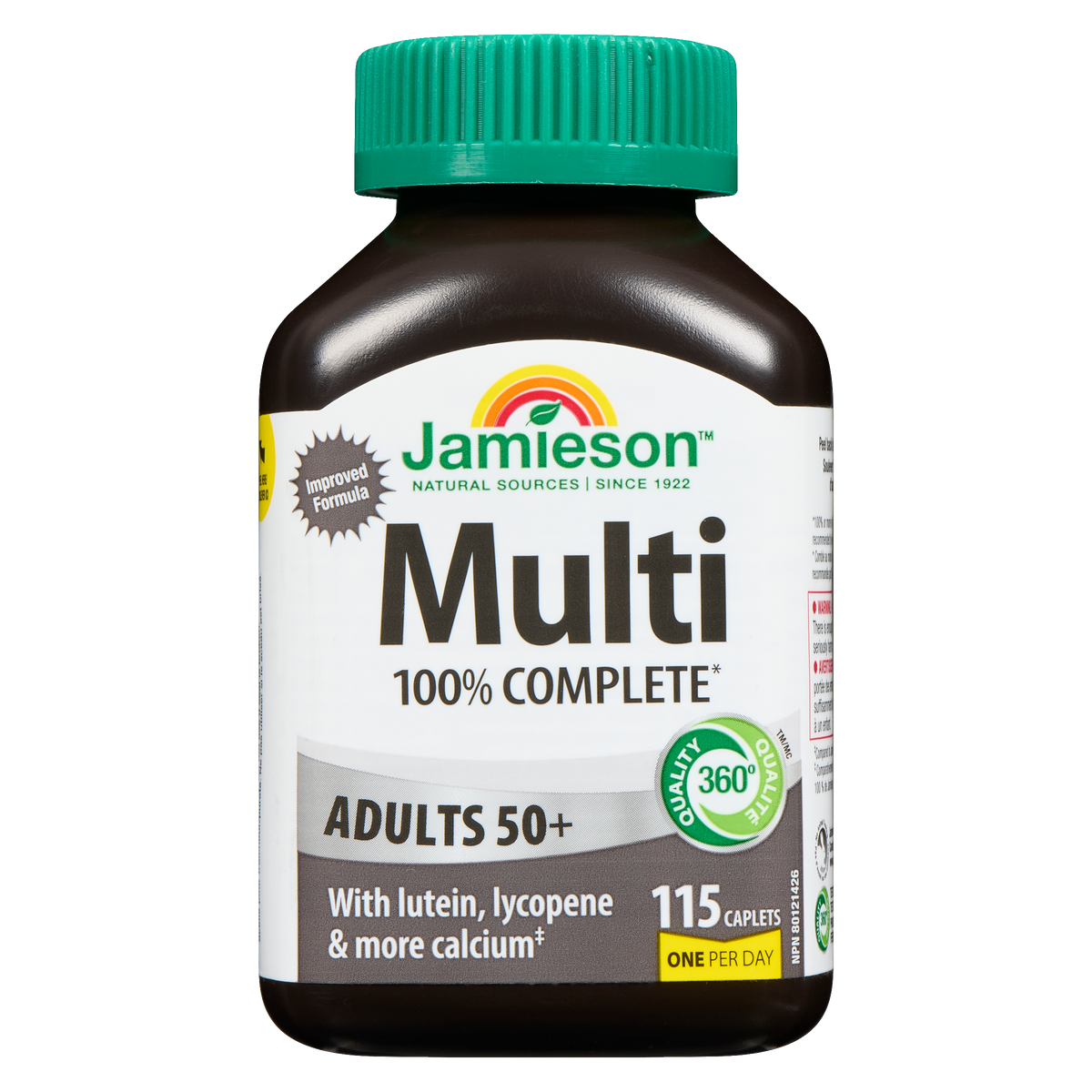 Jamieson Multi 100% Complete Adults 50+ 115 Caplets — GreenShield ...