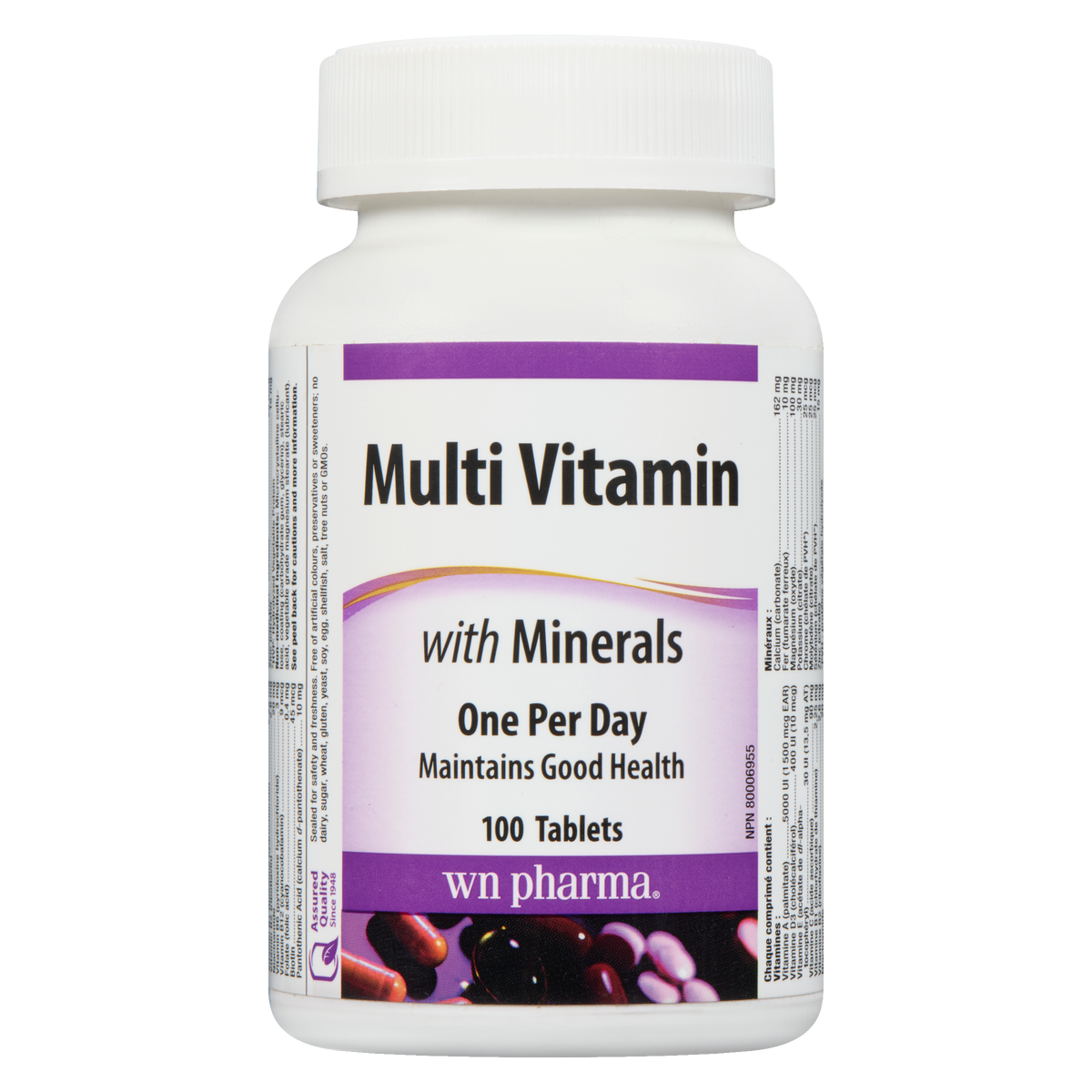 WN Pharma Multi Vitamin with Minerals One per Day 100 Tablets ...