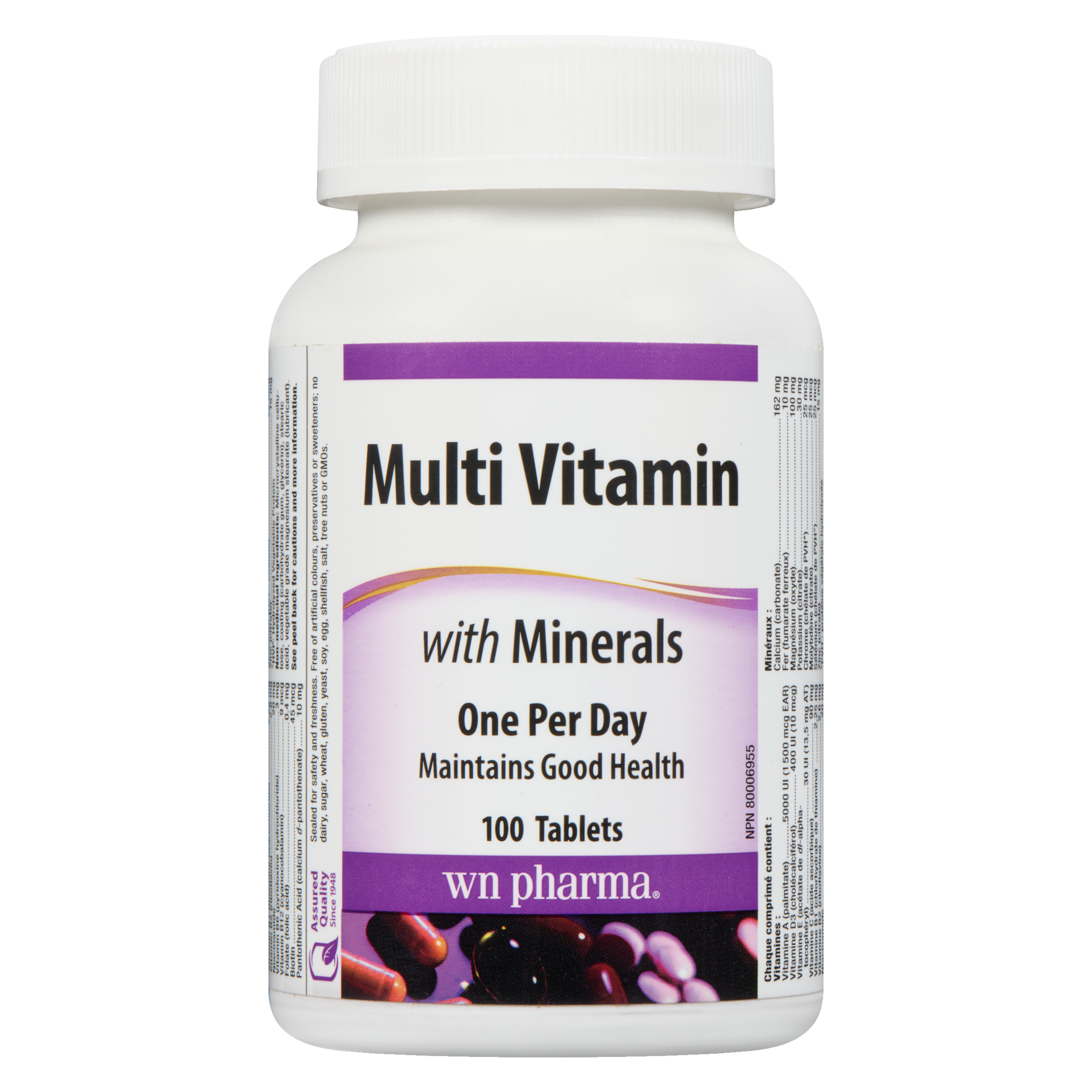 WN Pharma Multi Vitamin with Minerals One per Day 100 Tablets ...