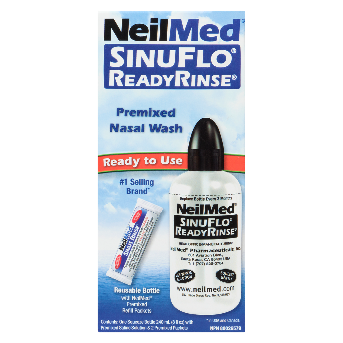NeilMed SinuFlo ReadyRinse Premixed Nasal Wash — GreenShield Pharmacy ...