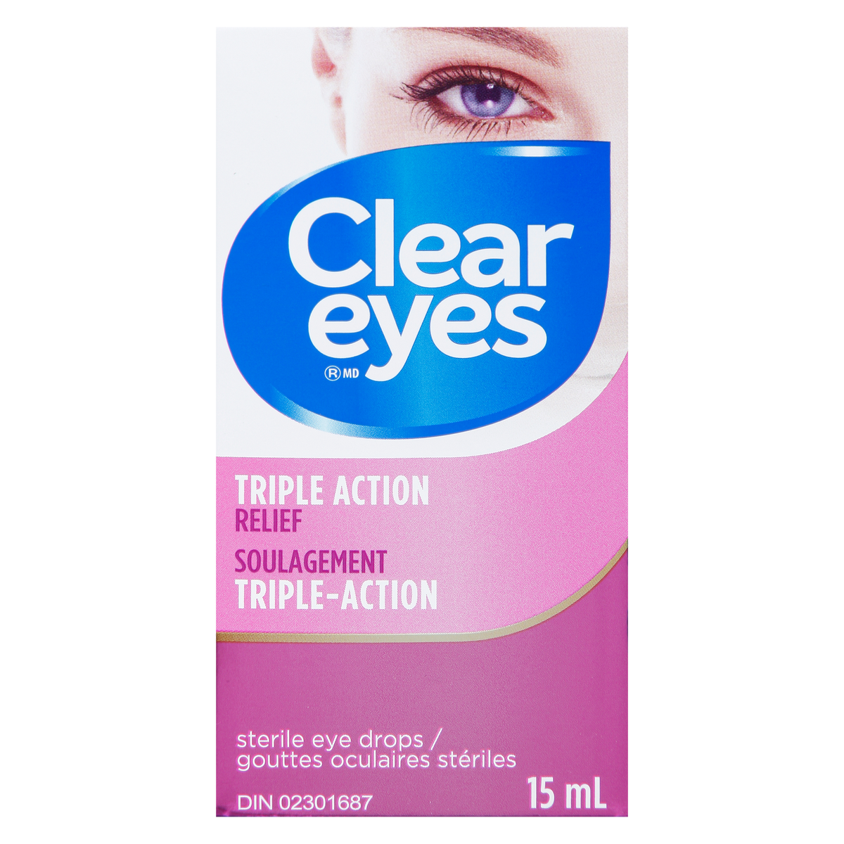 Clear Eyes Sterile Eye Drops Triple Action Relief 15 ml — GreenShield ...