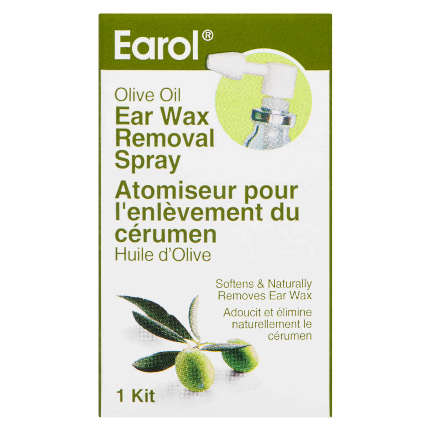 Earol Ear Wax Removal Spray Olive Oil 1 Kit — GreenShield Pharmacy ...