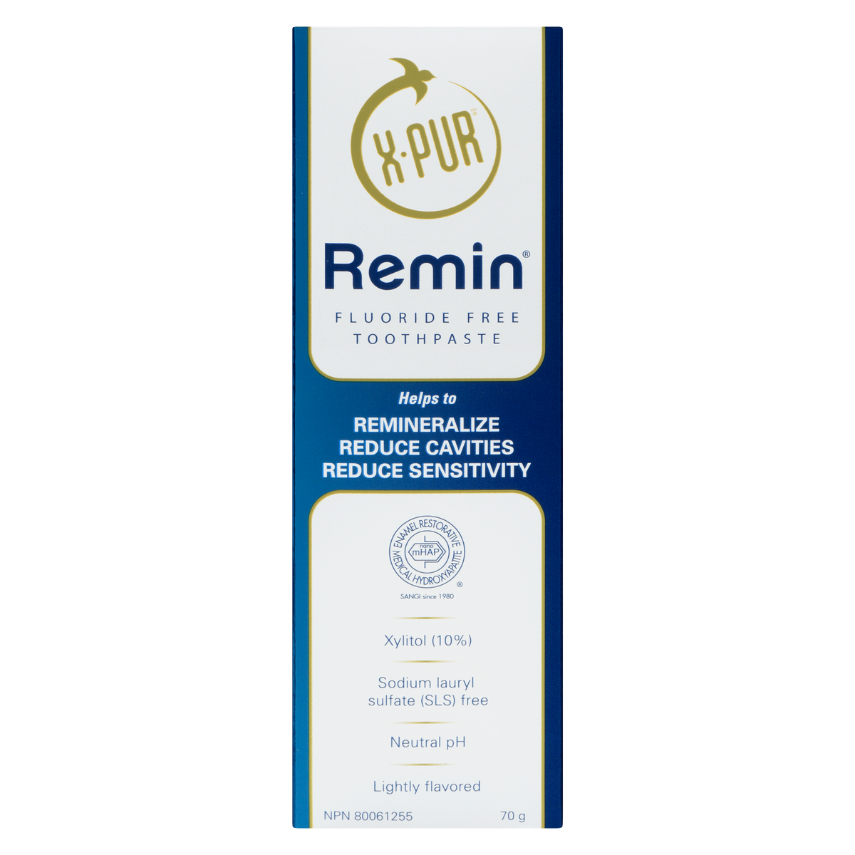 X-PUR Remin Fluoride Free Toothpaste 70 g — GreenShield Pharmacy Health ...