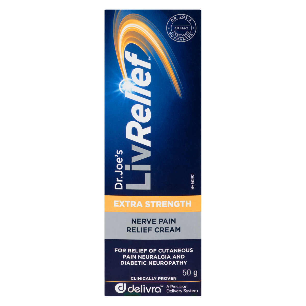 Crème anti-douleurs nerveuses LivRelief extra-forte 50 g - GreenShield ...