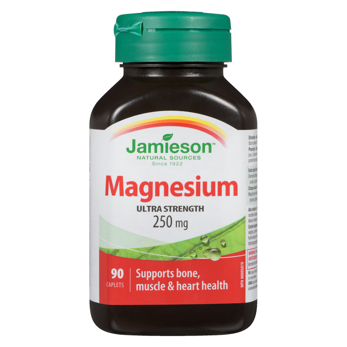 Jamieson Magnesium Ultra Strength 250 mg 90 Caplets — GreenShield ...