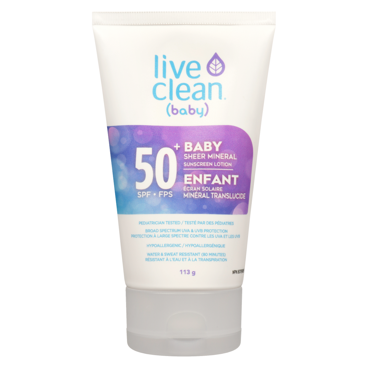 Live Clean Baby Sheer Mineral Sunscreen Lotion SPF 50 113 g ...