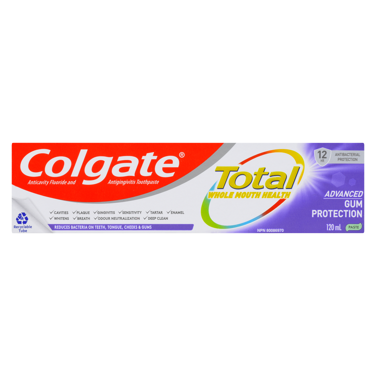 Colgate Total Anticavity Fluoride and Antigingivitis Toothpaste Advanc ...