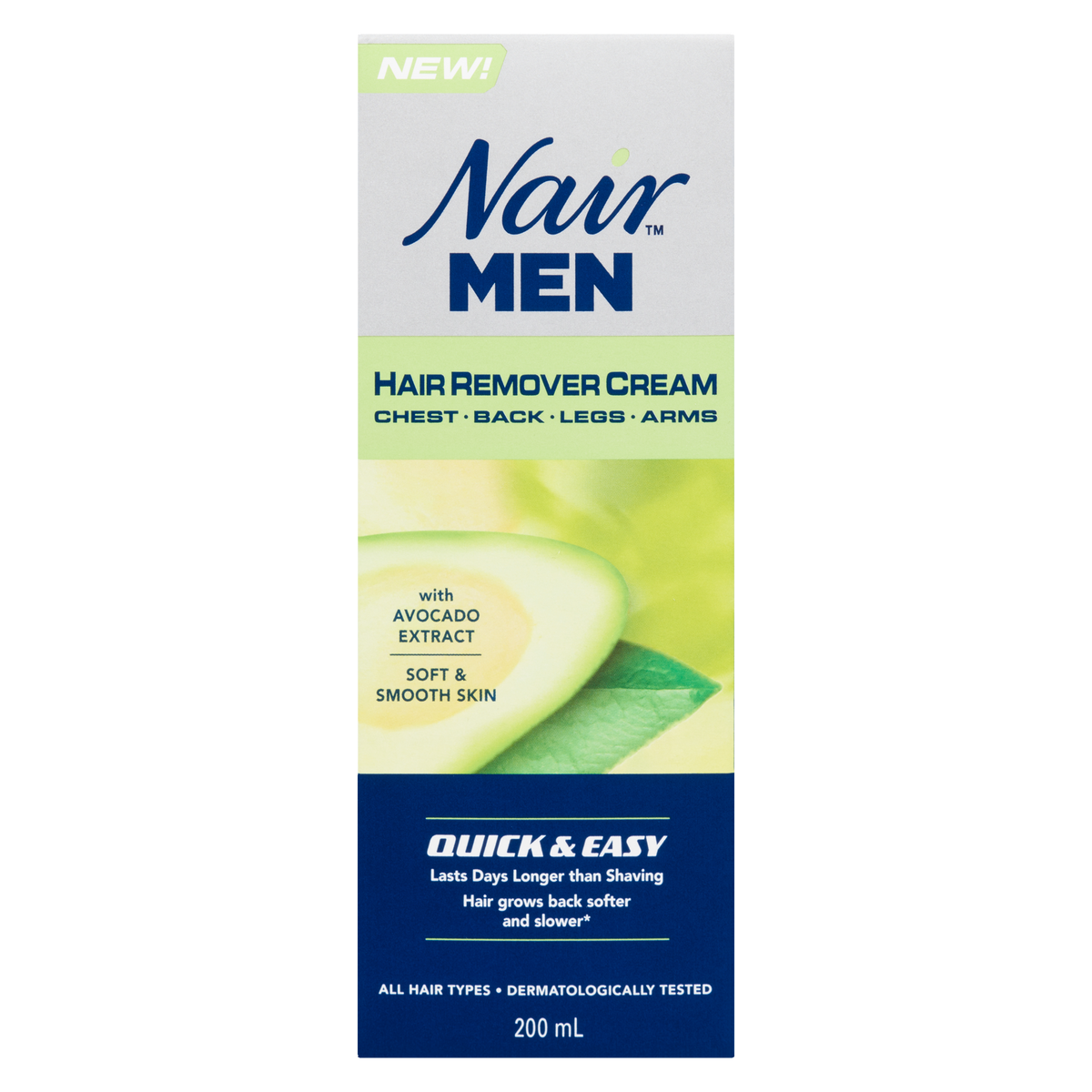 Nair Men Hair Remover Cream Chest, Back, Legs, Arms 200 ml ...
