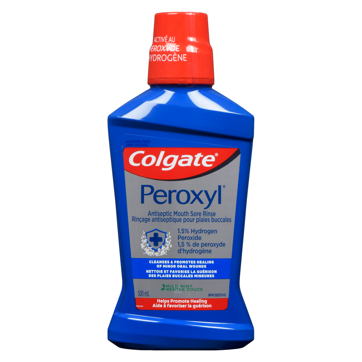 Colgate Peroxyl Antiseptic Mouth Sore Rinse Mild Mint 500 ml ...