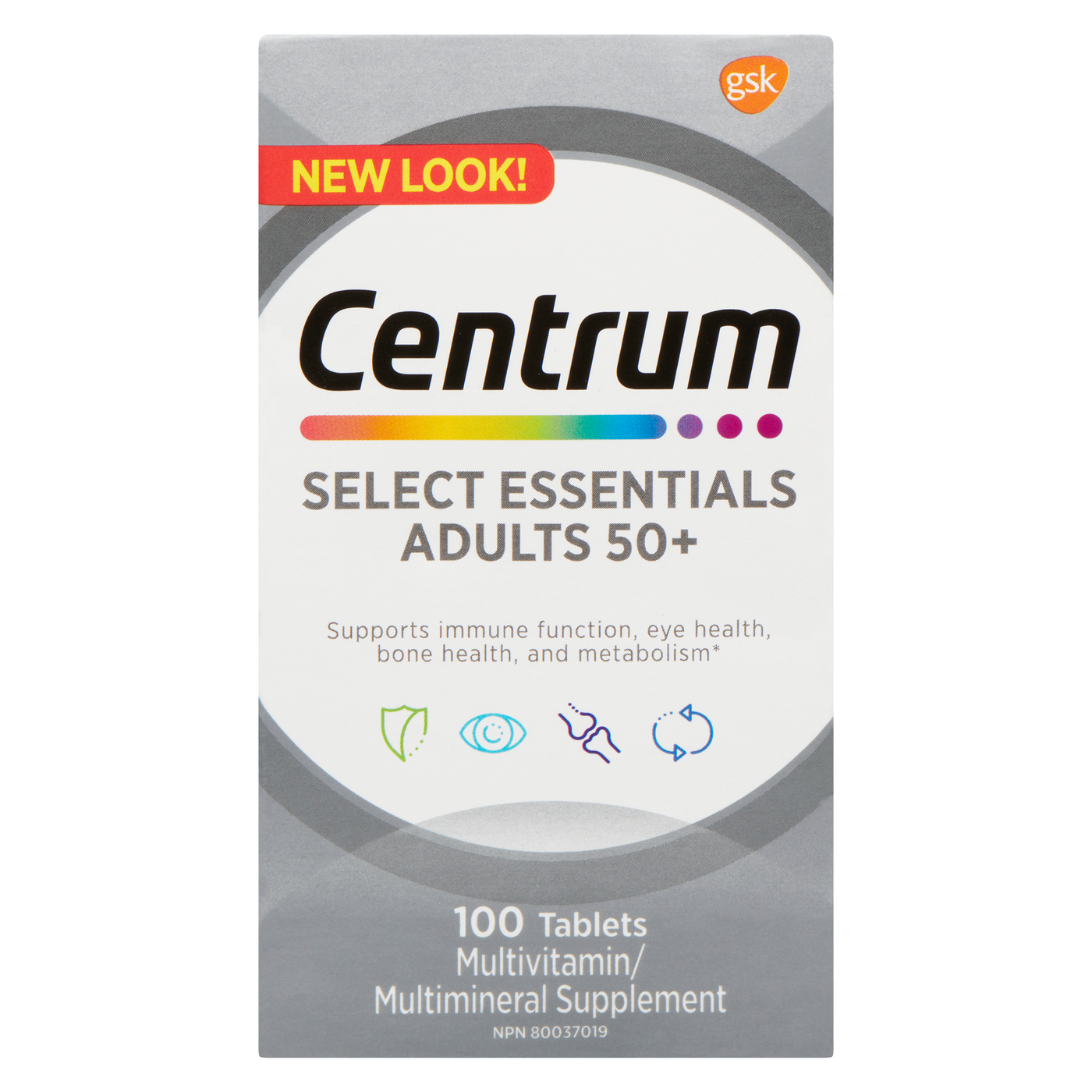 Centrum Multivitamin Multimineral Supplement Select Essentials Adults ...