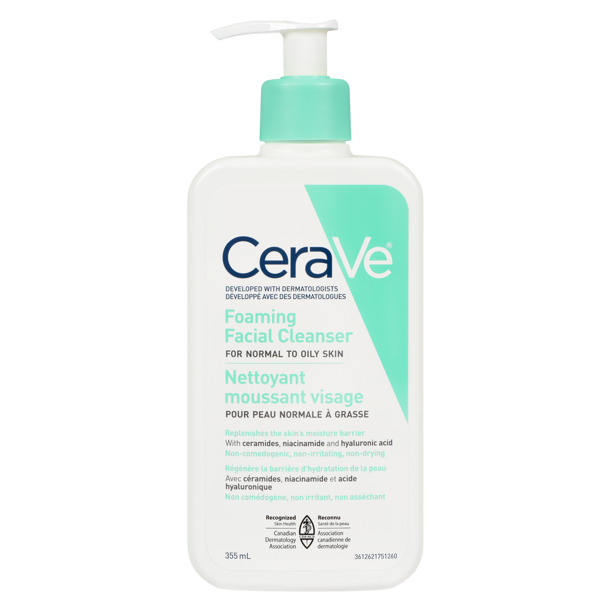 CeraVe Foaming Facial Cleanser for Normal to Oily Skin 355 ml ...