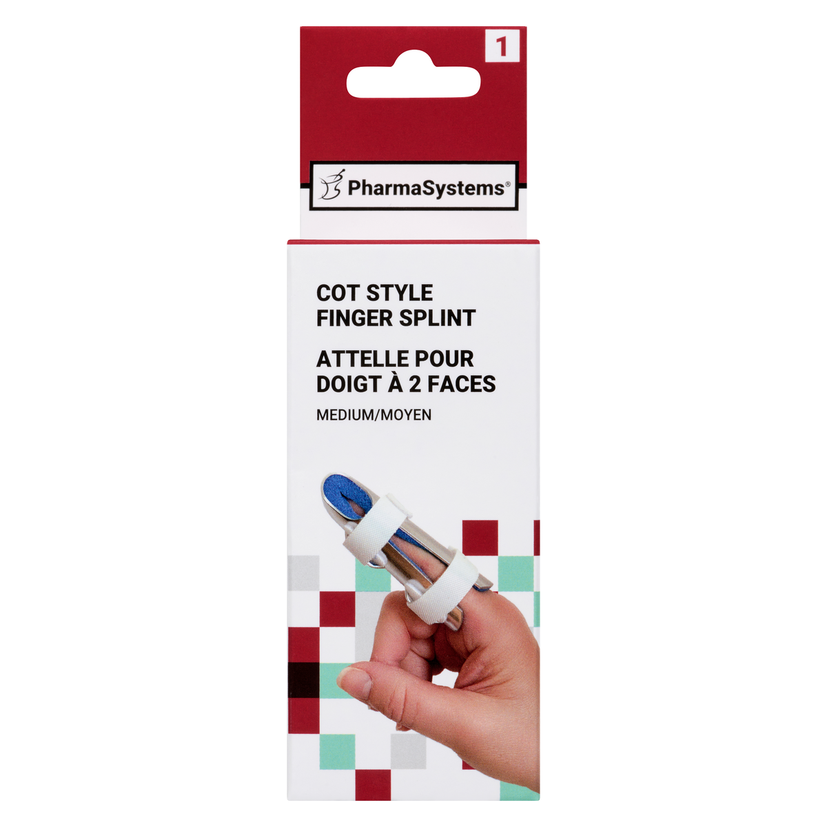 PharmaSystems Cot Style Finger Splint Medium — GreenShield Pharmacy ...